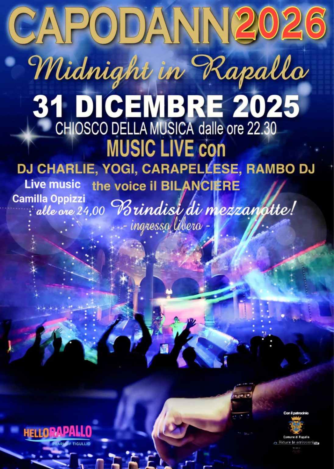 Midnight in Rapallo – 31 Dicembre 2025 – Hello Rapallo